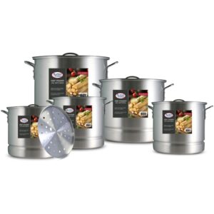 stock pot 15 piece set mexican style ollas tamalera de sopa caldo aluminum w/lid/steamer