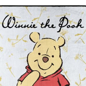 Disney Winnie The Pooh Silly Bear Fleece Super Plush Throw Blanket 46" x 60" (117cm x 152cm)