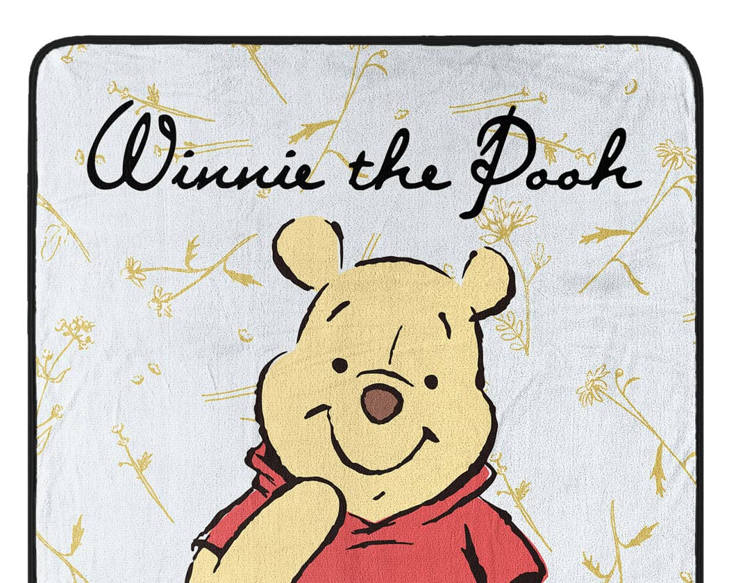 Disney Winnie The Pooh Silly Bear Fleece Super Plush Throw Blanket 46" x 60" (117cm x 152cm)