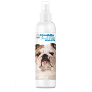 the blissful dog blissfully fresh face wash - cleans facial folds and wrinkles, 4-ounce, bulldog