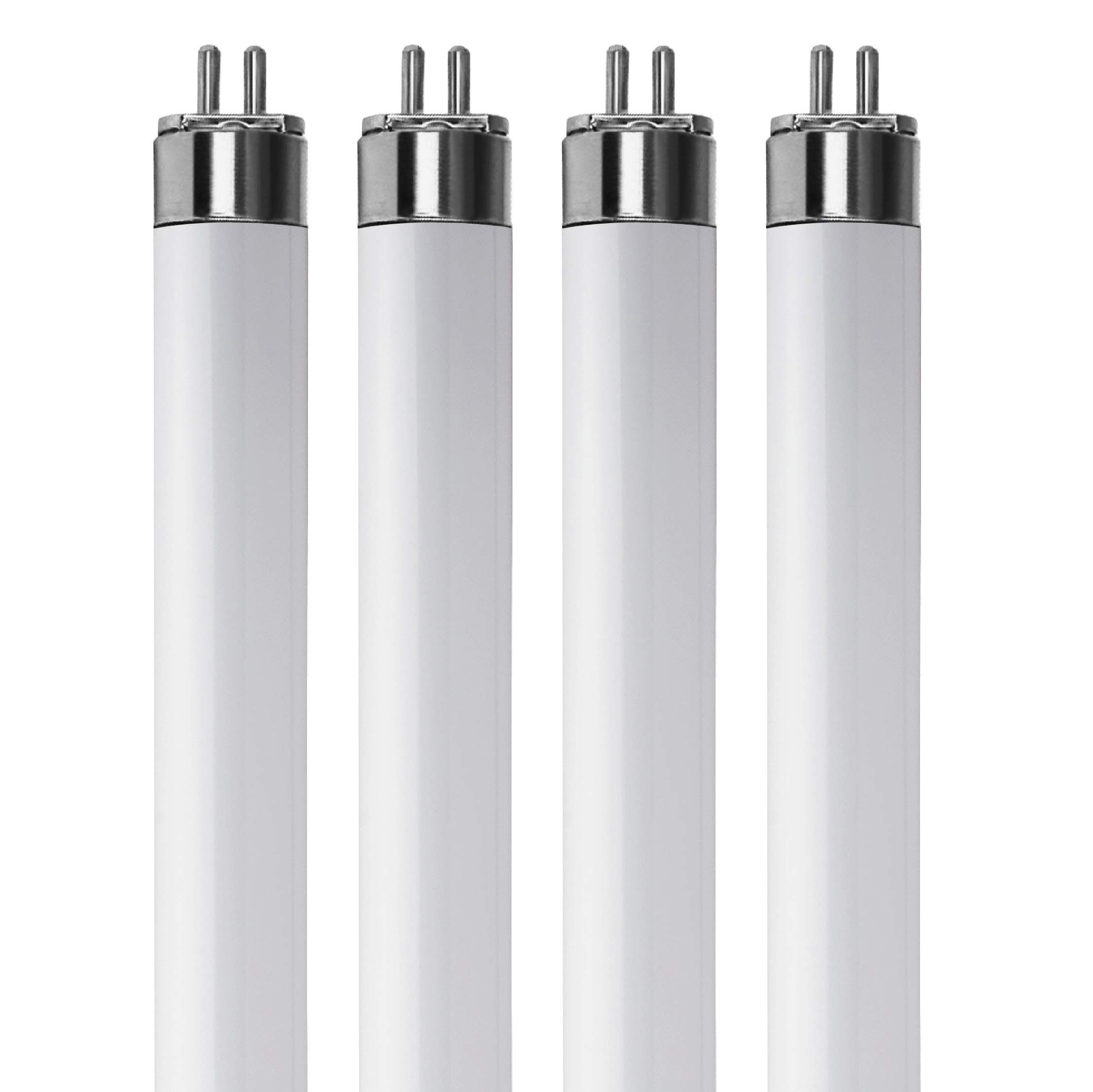 KOR (Pack of 4) LED Direct Replacement T5/WW - T5 3000K Warm White - 9 Watt - 21" - 900 Lumens - Super Long-Life Light Bulbs No Installation Needed K22119