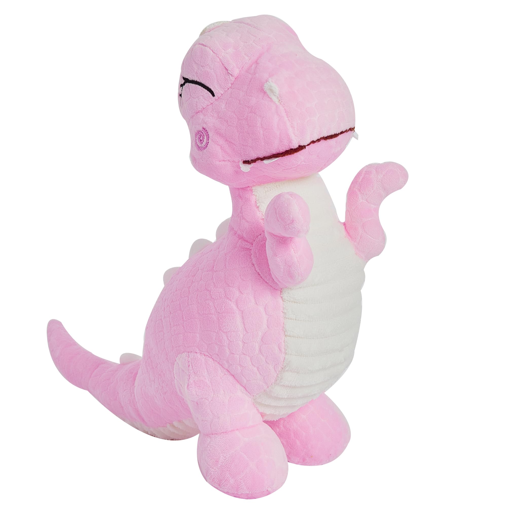 Wemi Pink Dinosaur Stuffed Animal Toys Cute Soft Dinosaurs Plush Doll T-Rex Throw Pillow for Boys Girls 11"