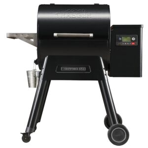 traeger grills ironwood 650 electric wood pellet grill and smoker, black, 650 square inches cook area, 500 degree max temperature, meat probe, 6 in 1 bbq grill with wifi and app connectivity