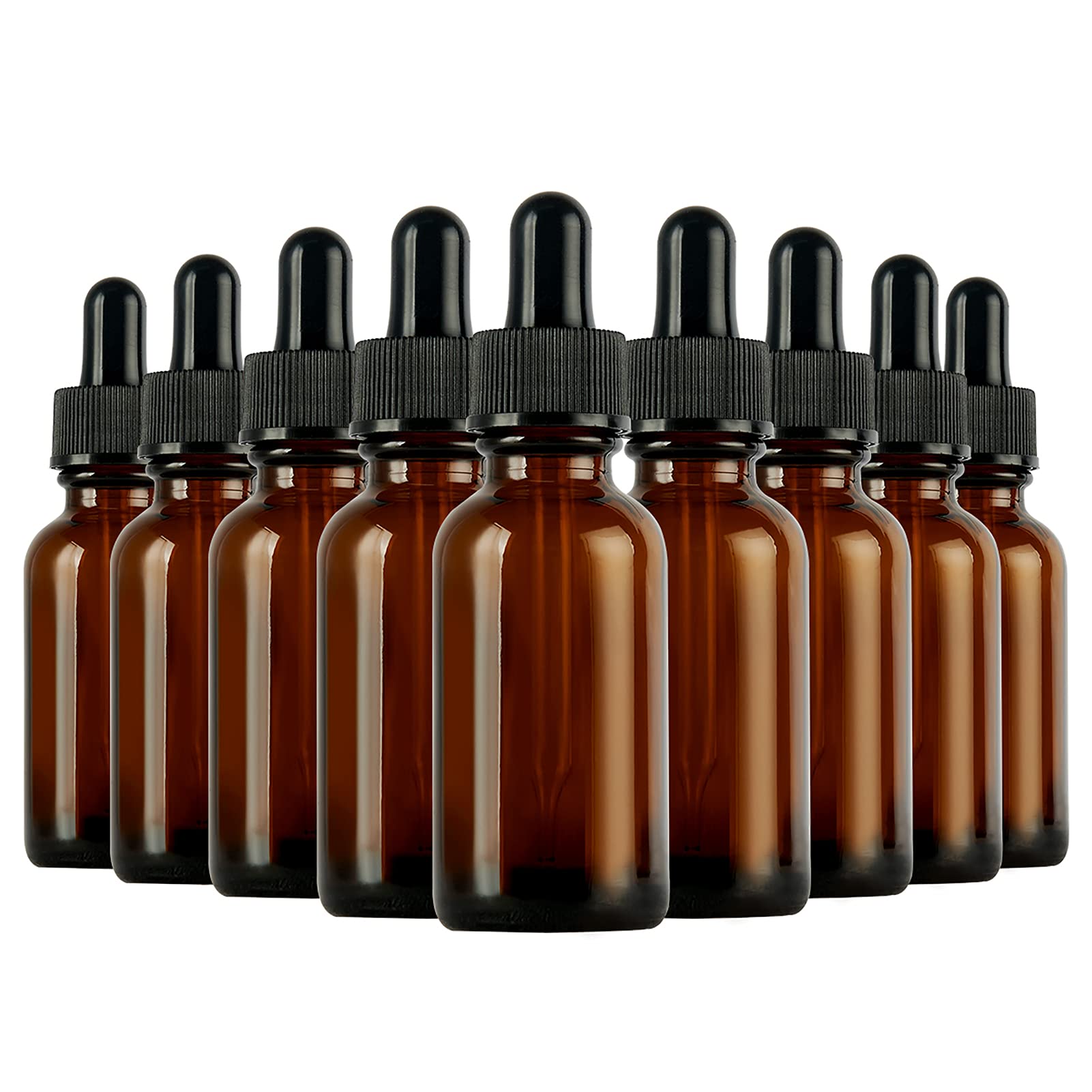 Eye Dropper bottle, Hoa Kinh 24 Pack 2 Oz 60ml Amber Glass Bottles, with Glass Eye Droppers for Essential Oils