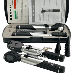 Cynamed - Diagnostix Bright White Led Otoscope Set with Accessories-Multi-Function Otoscope Student Set-Hard Case