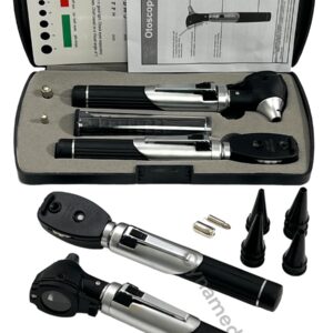 Cynamed - Diagnostix Bright White Led Otoscope Set with Accessories-Multi-Function Otoscope Student Set-Hard Case