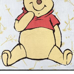 Disney Winnie The Pooh Silly Bear Fleece Super Plush Throw Blanket 46" x 60" (117cm x 152cm)