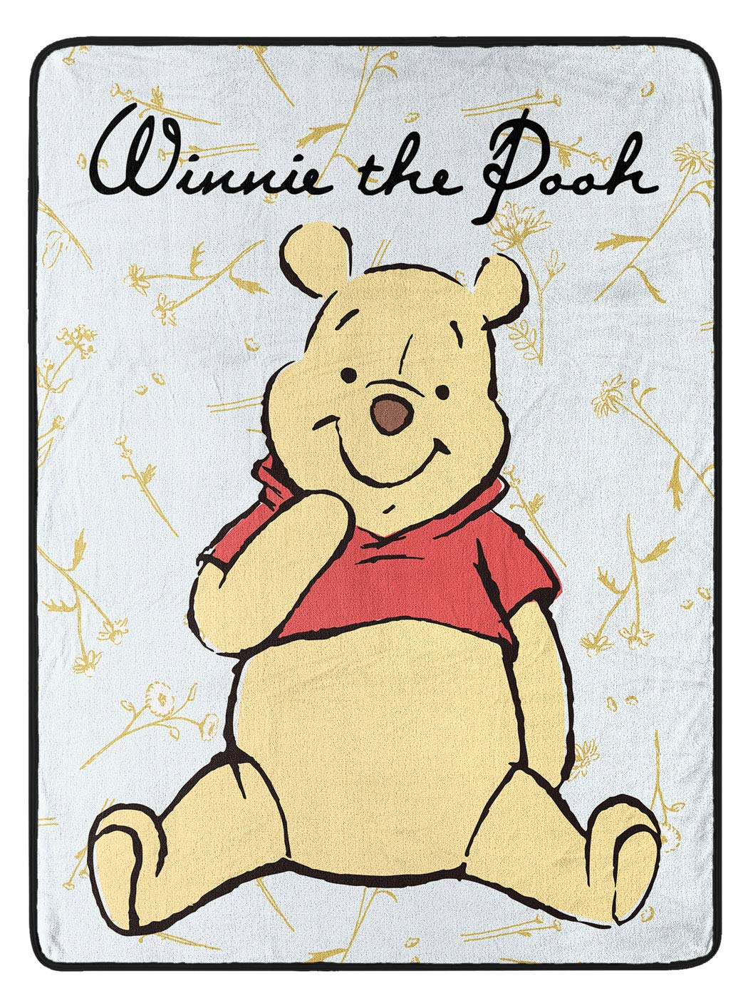 Disney Winnie The Pooh Silly Bear Fleece Super Plush Throw Blanket 46" x 60" (117cm x 152cm)