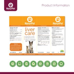 NaturPet Liver Care for Cats and Dogs | Milk Thistle Extract to Support Pets Health | 100mL