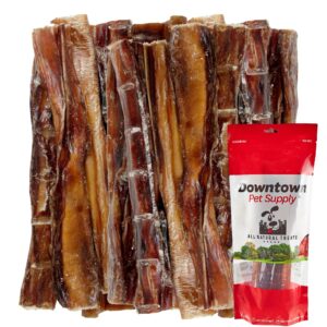 downtown pet supply 6-inch bully sticks for dogs, 0.5 lb - usa sourced, no hide dog chews long lasting and non-splintering - nutrient-rich, single ingredient and odor free bully sticks for dogs