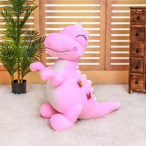 Wemi Pink Dinosaur Stuffed Animal Toys Cute Soft Dinosaurs Plush Doll T-Rex Throw Pillow for Boys Girls 11"