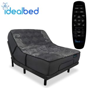 iDealBed iQ5 Luxury Hybrid Mattress and Adjustable Bed Sleep System, Pressure Relief Sleep, Zero Gravity, Anti-Snore, Custom Comfort Positions (Queen, Luxury Plush (Medium Soft) + 4i Custom)