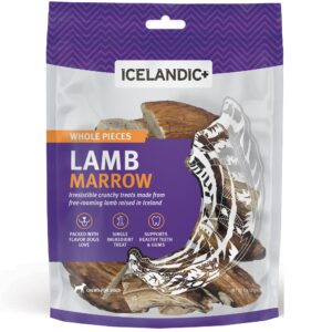 icelandic+ lamb marrow whole pieces dog chew 4.0-oz bag