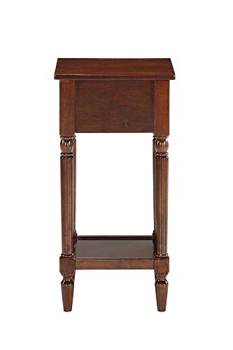 Convenience Concepts French Country Khloe 1 Drawer Accent Table with Shelf, Espresso