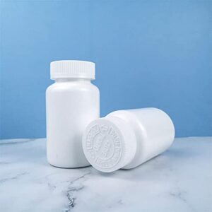 Othmro 20Pcs 5.07oz PE Plastic Containers Lab Chemical Reagent Bottles 150ml Wide Mouth Storage Bottles 32.5mm ID Round Sample Liquid Storage Container Sealing Bottles with Cap for Food Stores White