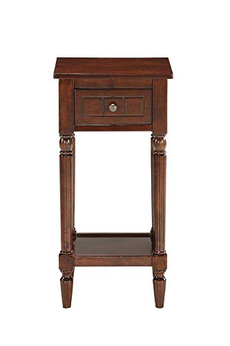 Convenience Concepts French Country Khloe 1 Drawer Accent Table with Shelf, Espresso