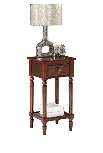 Convenience Concepts French Country Khloe 1 Drawer Accent Table with Shelf, Espresso