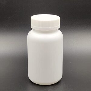 Othmro 20Pcs 5.07oz PE Plastic Containers Lab Chemical Reagent Bottles 150ml Wide Mouth Storage Bottles 32.5mm ID Round Sample Liquid Storage Container Sealing Bottles with Cap for Food Stores White