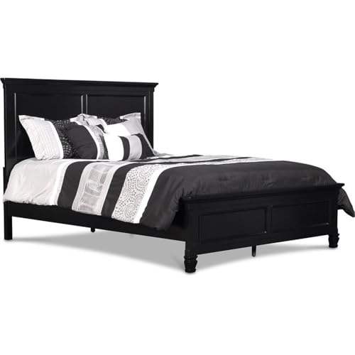 New Classic Furniture Tamarack Wood Twin Bed, Black