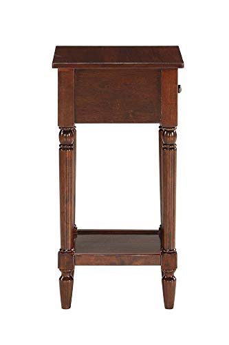 Convenience Concepts French Country Khloe 1 Drawer Accent Table with Shelf, Espresso