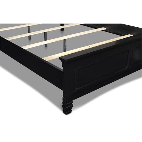 New Classic Furniture Tamarack Wood Twin Bed, Black