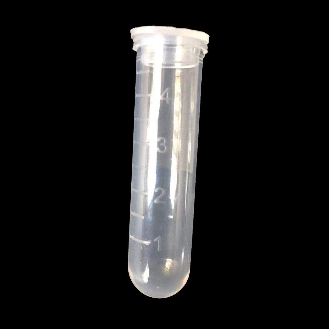 5ml 300 PCS Plastic EP Tube Round Bottom Centrifuge Tube, Graduated Centrifuge Tube with Snap Cap Polypropylene, Autoclavable (Clear)