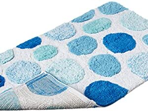 Saffron Fabs SFBR1374S Rug for Bathroom, 34" X 21", Blue