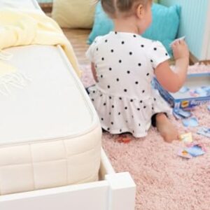 Naturepedic 2-in-1 Organic Kids Mattress - Twin Trundle Mattress with Quilted Top and Waterproof Layer - Firm Mattress for Kids - Universal Comfort Mattress for Trundle Bed and Bunk Bed