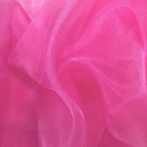 sparkle crystal sheer organza fabric shiny for fashion, crafts, decorations 60" wide (5 yard, neon green)