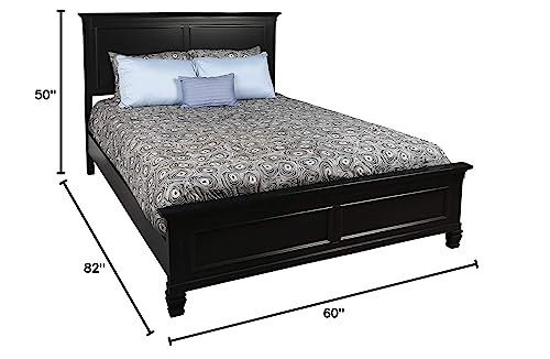 New Classic Furniture Tamarack Wood Twin Bed, Black