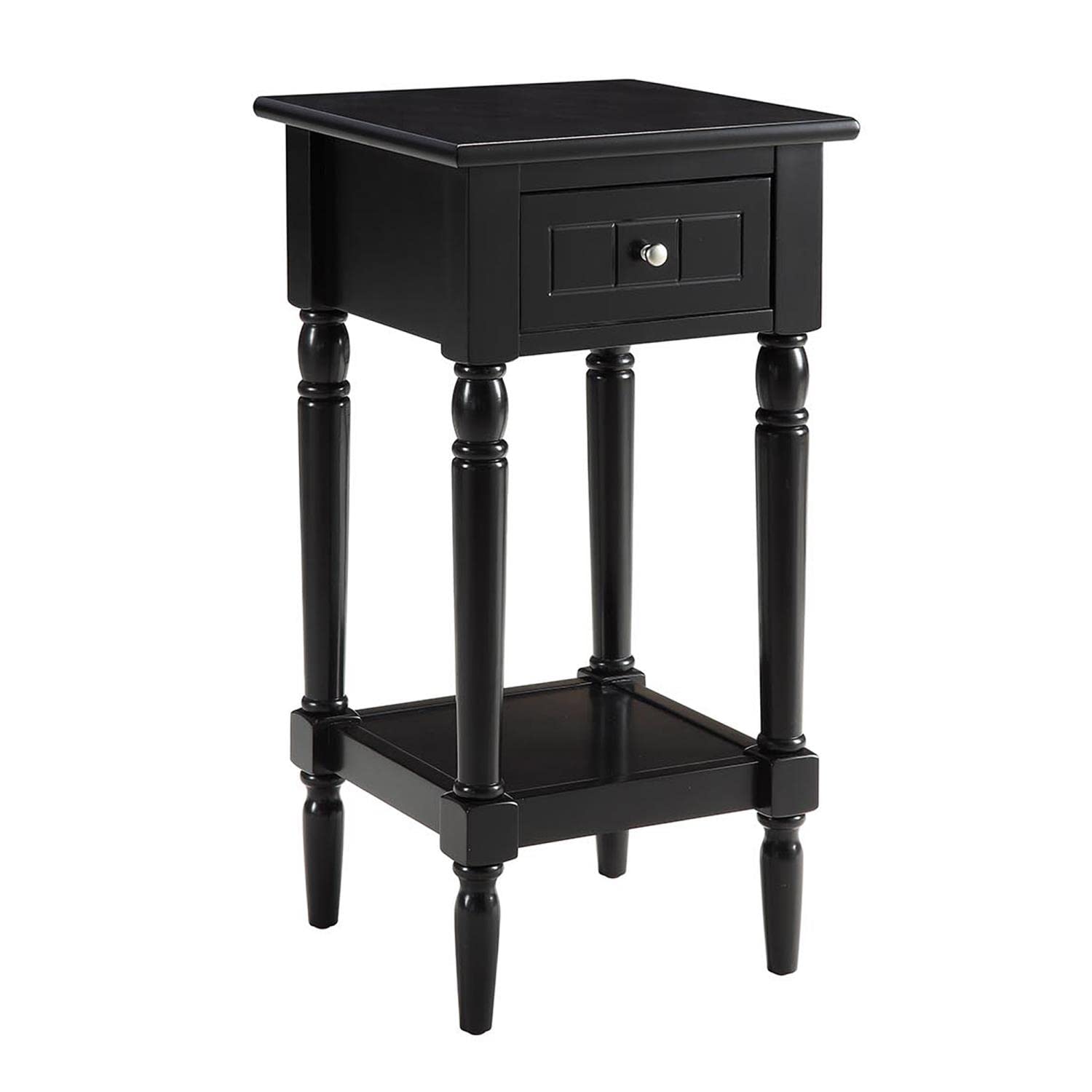 Convenience Concepts French Country Khloe 1 Drawer Accent Table with Shelf, Espresso