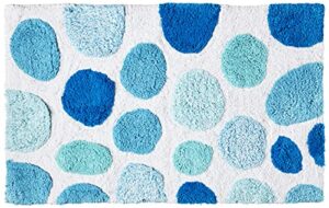 saffron fabs sfbr1374s rug for bathroom, 34" x 21", blue