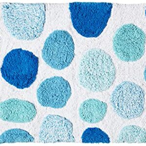 Saffron Fabs SFBR1374S Rug for Bathroom, 34" X 21", Blue