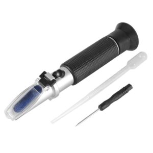 abuycs wine refractometer for testing grape wine brewing, wine making, measuring sugar content in original grape juice, predicting the wine alcohol degree, dual scale of 0-40% brix & 0-25% vol alcohol