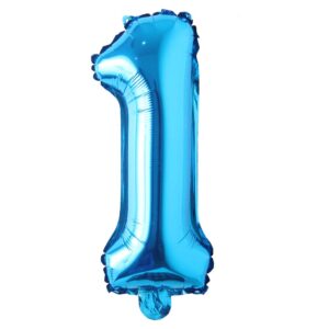 blue 28 inch letter balloons alphabet number balloons foil mylar party wedding bachelorette birthday bridal baby shower graduation anniversary celebration decoration (can not float) (28 inch blue 1)