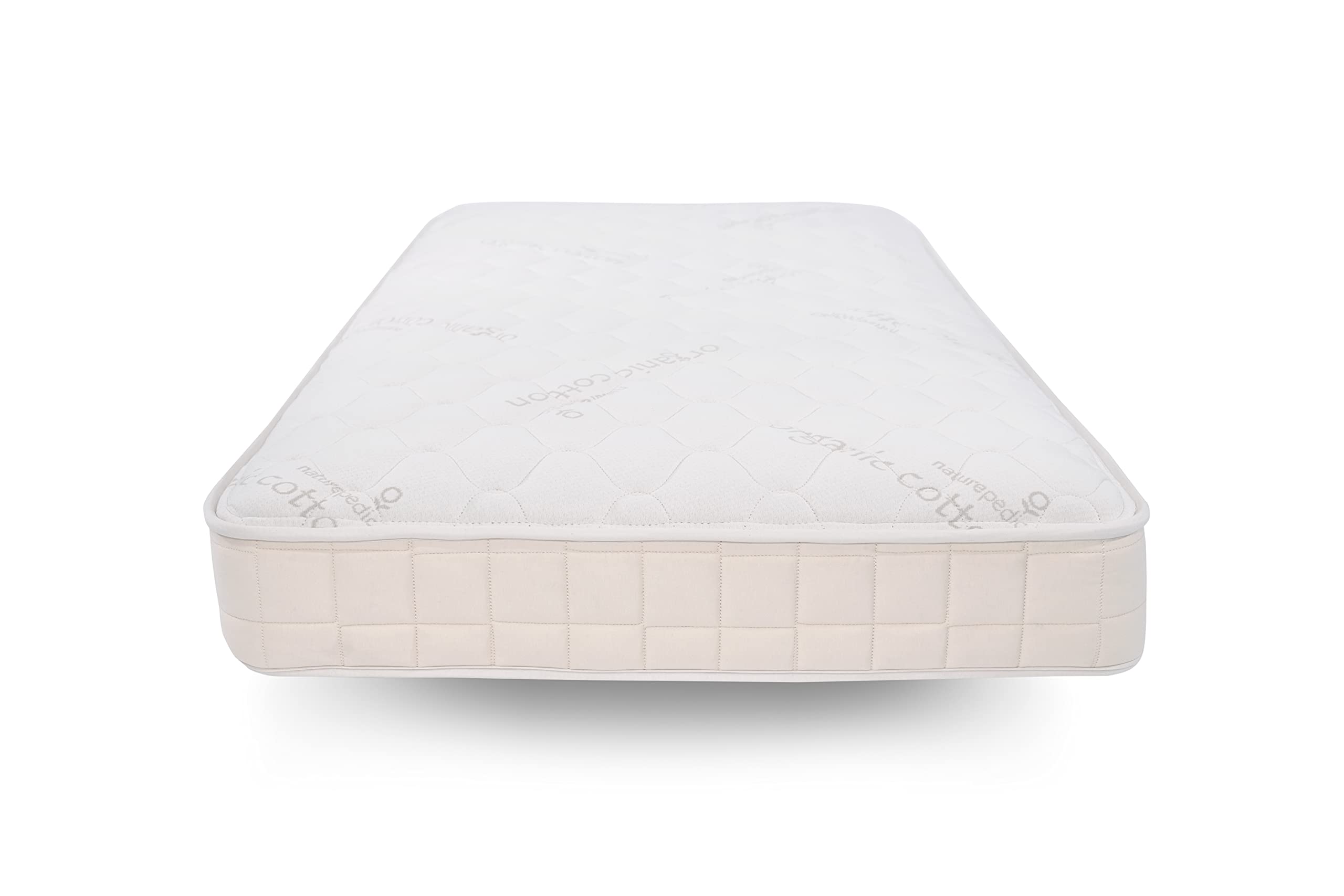 Naturepedic 2-in-1 Organic Kids Mattress - Full Mattress with Quilted Top and Waterproof Layer - Firm Mattress for Kids - Universal Comfort Mattress for Trundle Bed and Bunk Bed