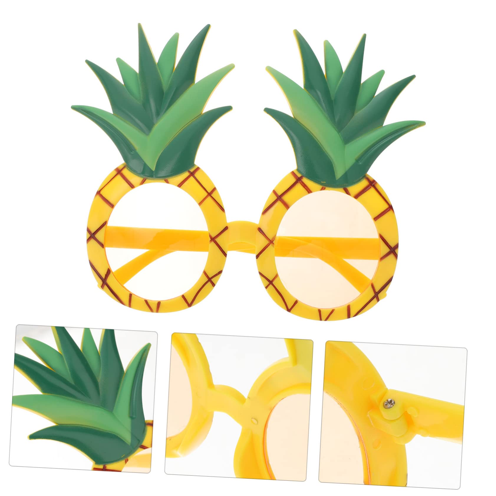 Amosfun Hawaiian Novelty Party Sunglasses Beach Pineapple Eyeglasses Pineapple Glasses Summer Party Favors Funny Eyewears Glasses Dancing Party Supplies