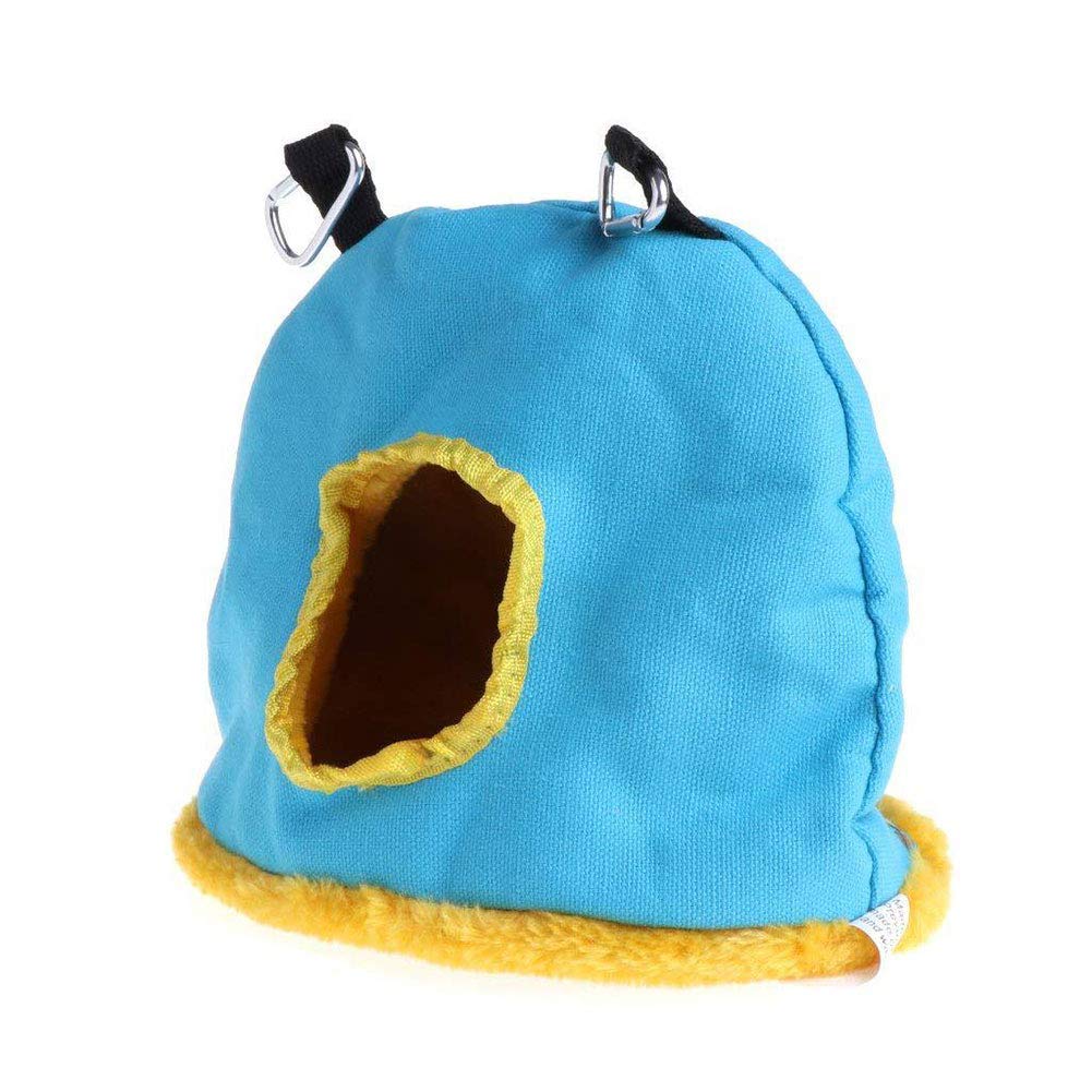 Litewoo Bird Hammock Nest Plush Warm Hanging Tent Pet Parrot Swing Bed Cave Cage for Parakeet Canary Cockatiel Lovebird Hamster Random Color (Small)