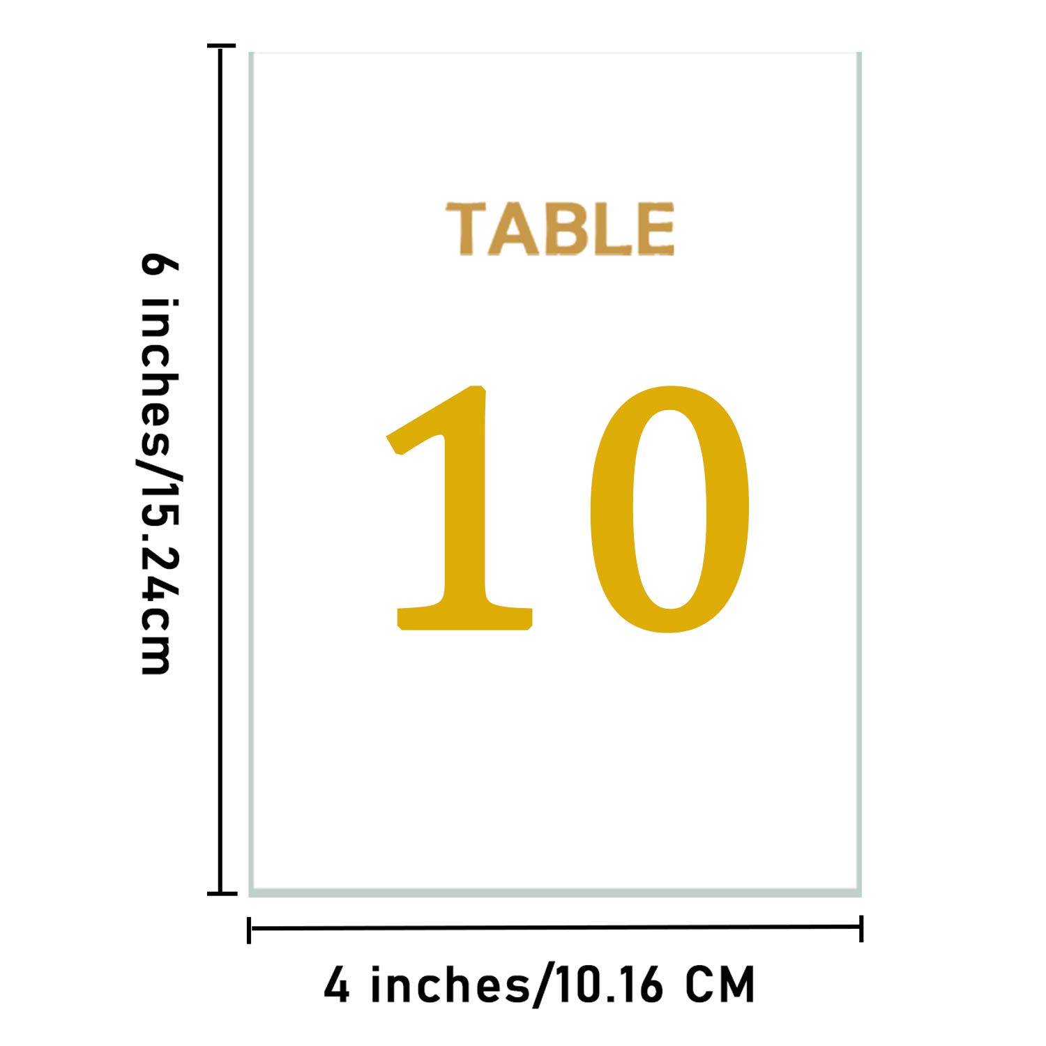 10 Pieces 4x6 Inch Blank Acrylic Signs Clear Acrylic Sheets, Perfect for Making Wedding Table Numbers, Acrylic Wedding Signs, Engrave, Calligraphy and Painting DIY Projects,1/8 inch thick