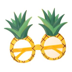 amosfun hawaiian novelty party sunglasses beach pineapple eyeglasses pineapple glasses summer party favors funny eyewears glasses dancing party supplies