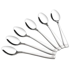 obstnny 12-piece stainless steel tea spoon set, small spoons