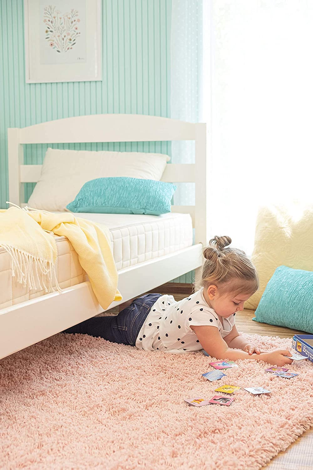 Naturepedic 2-in-1 Organic Kids Mattress - Full Mattress with Quilted Top and Waterproof Layer - Firm Mattress for Kids - Universal Comfort Mattress for Trundle Bed and Bunk Bed