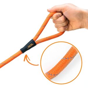 Mighty Paw 6' Slip Dog Leash - Gentle Correction with No More Pulling - Rock Climbers Rope for Ultimate Strength - Universal Design - One Size Fits All - Control When You Need It - Reflective Thread