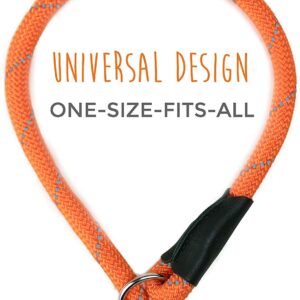 Mighty Paw 6' Slip Dog Leash - Gentle Correction with No More Pulling - Rock Climbers Rope for Ultimate Strength - Universal Design - One Size Fits All - Control When You Need It - Reflective Thread