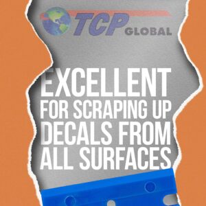 TCP Global Scraper Set with 100 Piece Double Edge Plastic Razor Blades and (3) Scraper Tool Utility Knife Holders for Glass, Removing Labels, Stickers and Detail window film graphics