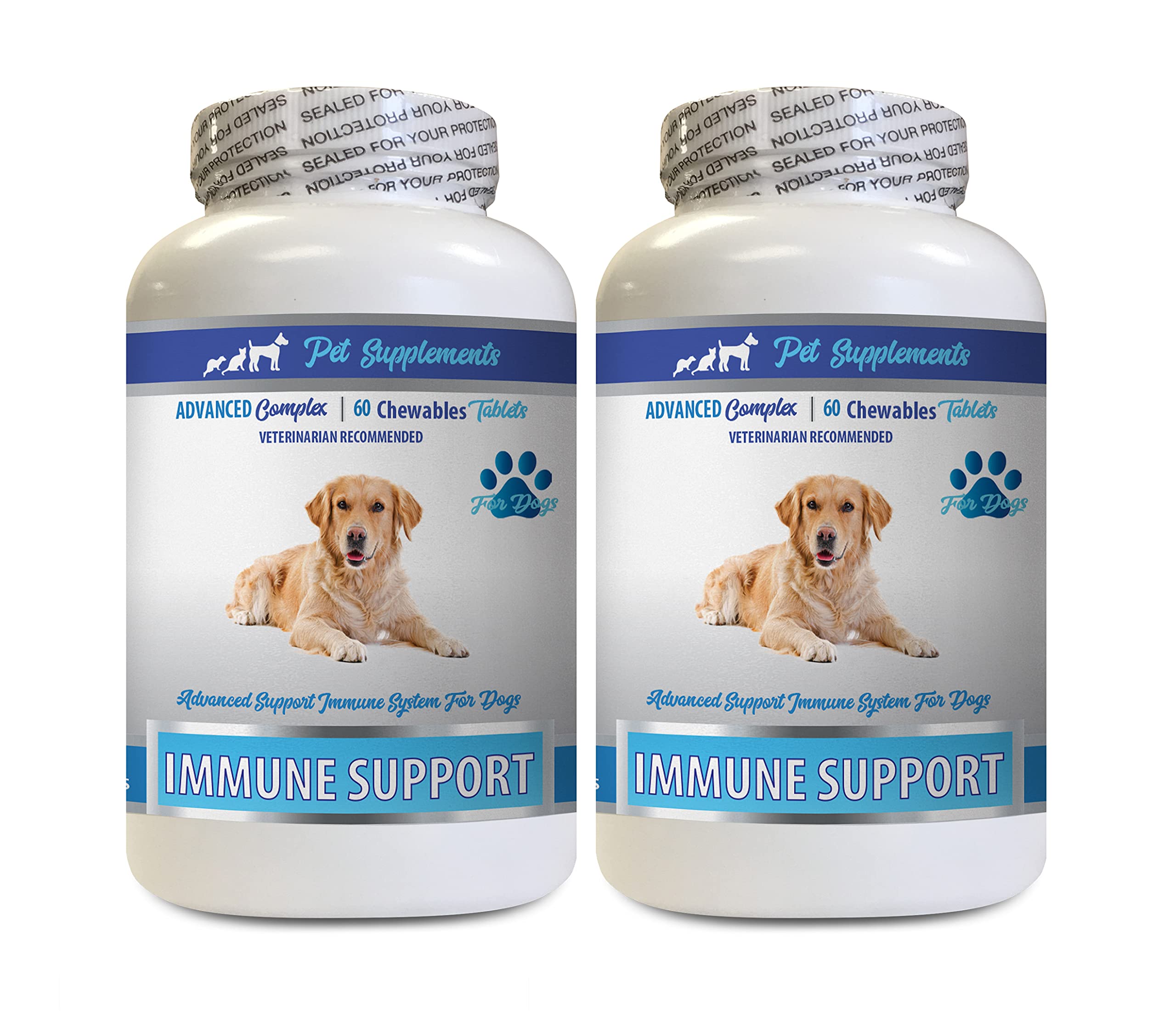 Immune Support Vitamins - Dogs Immune Support - Burdock Root Extract Organic - Burdock Root for Dogs - Immune Dog Pills, Immune Support for Dogs probiotic, Immune Support Supplement 2 Bot (120 Chews