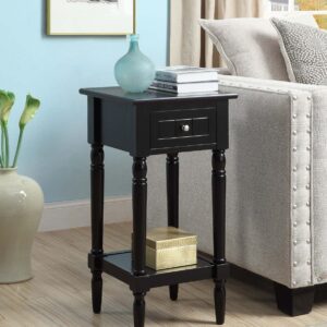 Convenience Concepts French Country Khloe 1 Drawer Accent Table with Shelf, Espresso