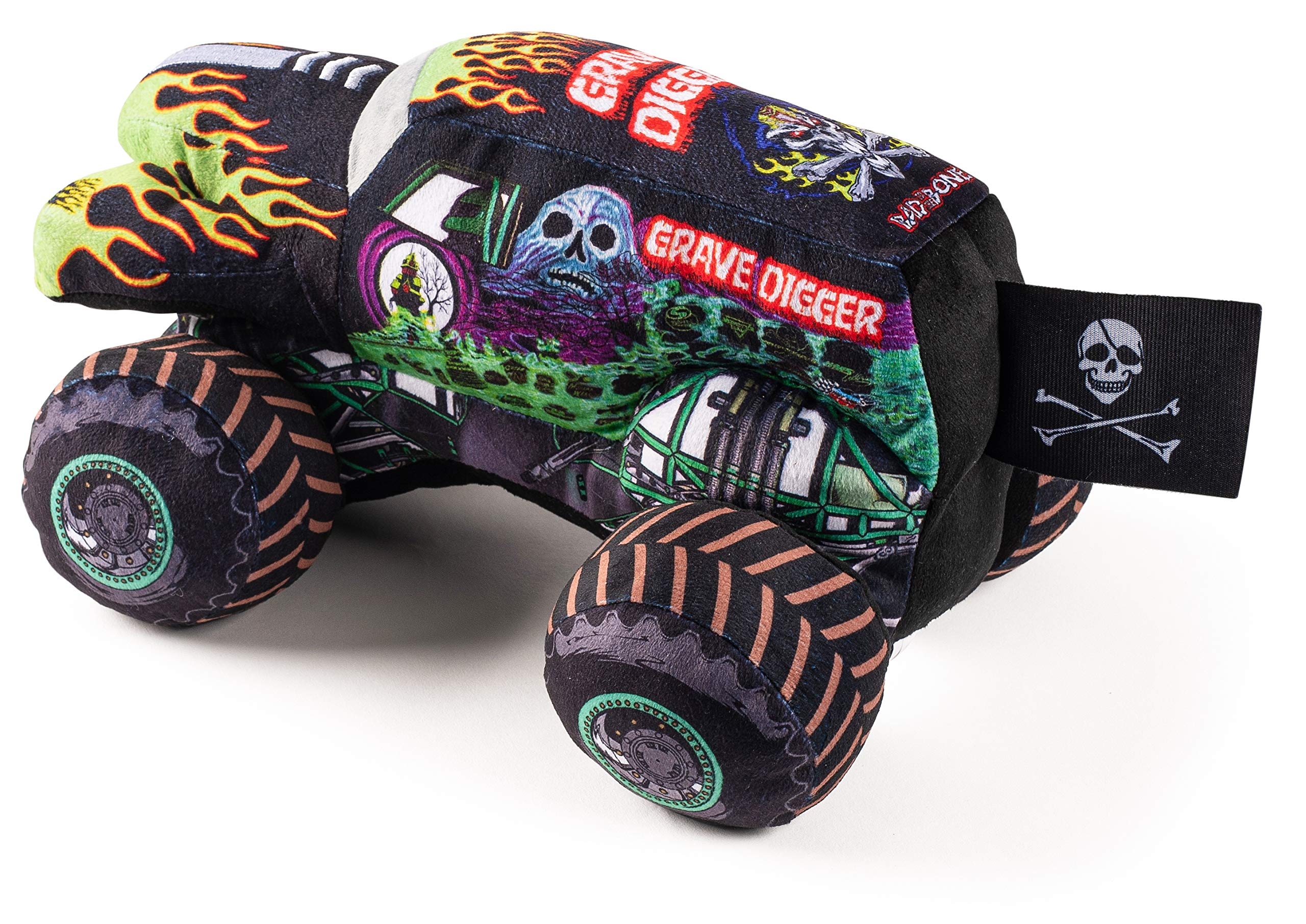 Jay Franco Monster Jam Grave Digger Plush Stuffed Pillow Buddy - Super Soft Polyester Microfiber, 12.5 inch (Official Monster Jam Product)