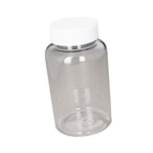 othmro 20pcs 200ml plastic bottles, lab cylindrical chemical reagent bottle, wide mouth laboratory reagent polyethylene bottle, sample sealing liquid storage container for food store white