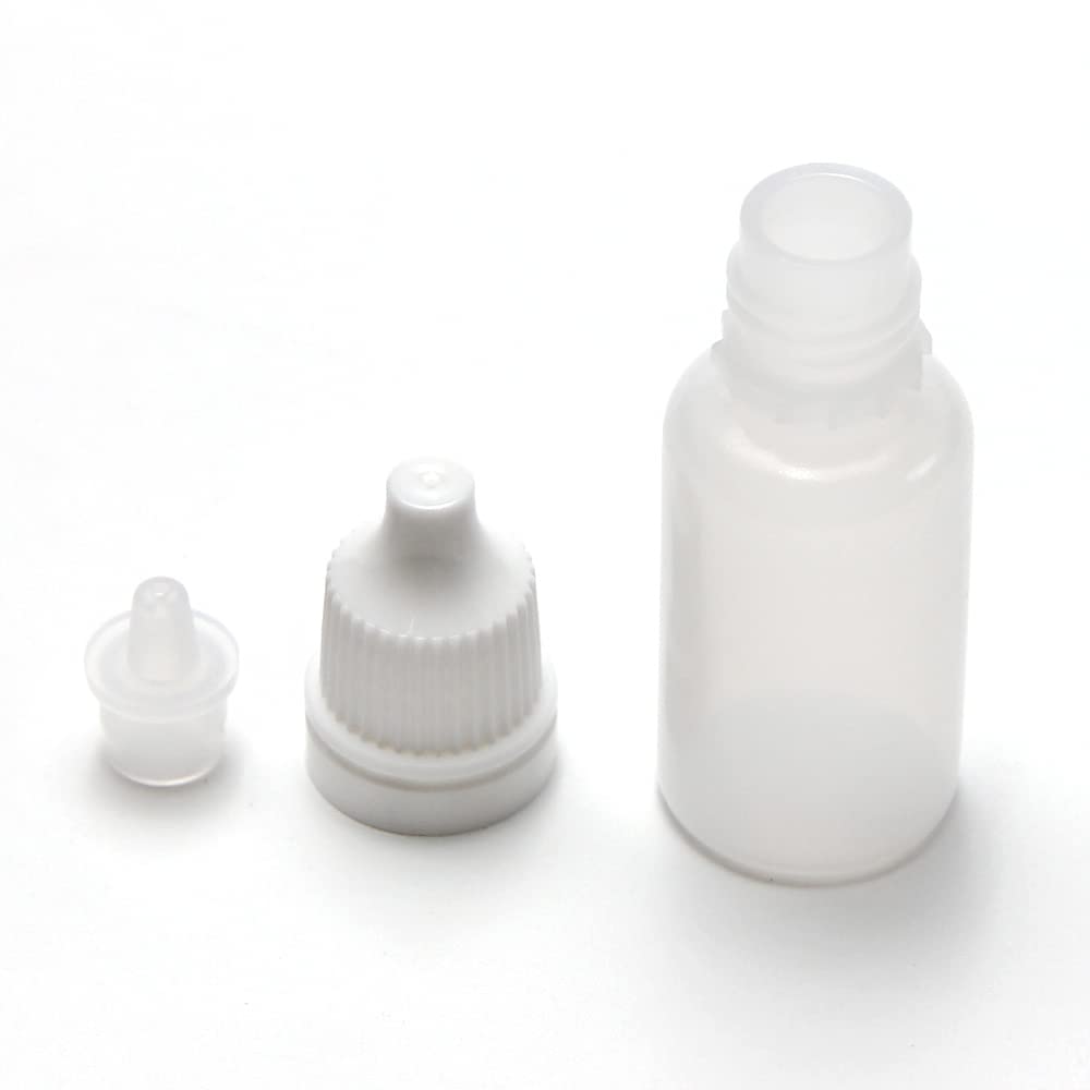 Othmro 30Pcs 0.34oz/10ml White Translucent Plastic Portable Liquid Dropper Bottles Empty Squeezable Eye Liquid Dropper Bottles Containers with Caps